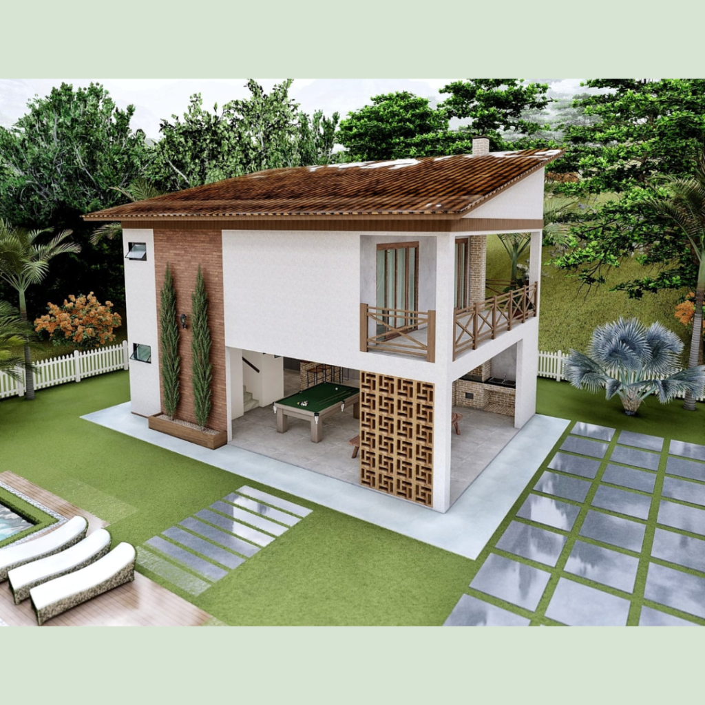 Edícula P008C / Casa de Campo - 3 Quartos