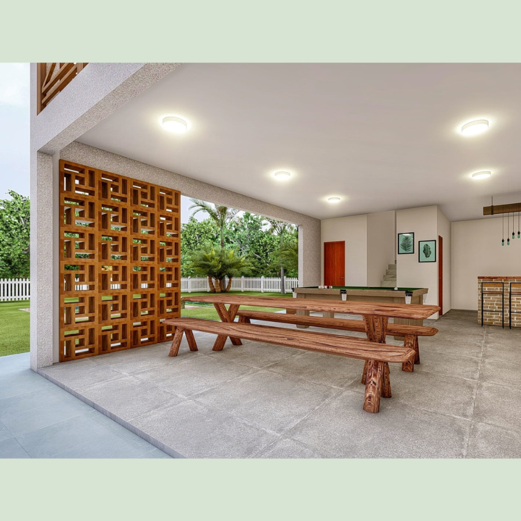 Edícula P008C / Casa de Campo - 3 Quartos