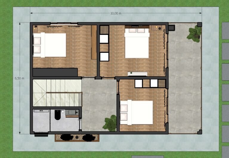 Edícula P008C / Casa de Campo - 3 Quartos