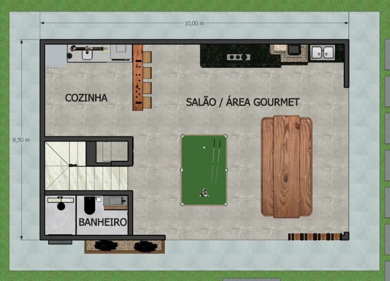 Edícula P008C / Casa de Campo - 3 Quartos